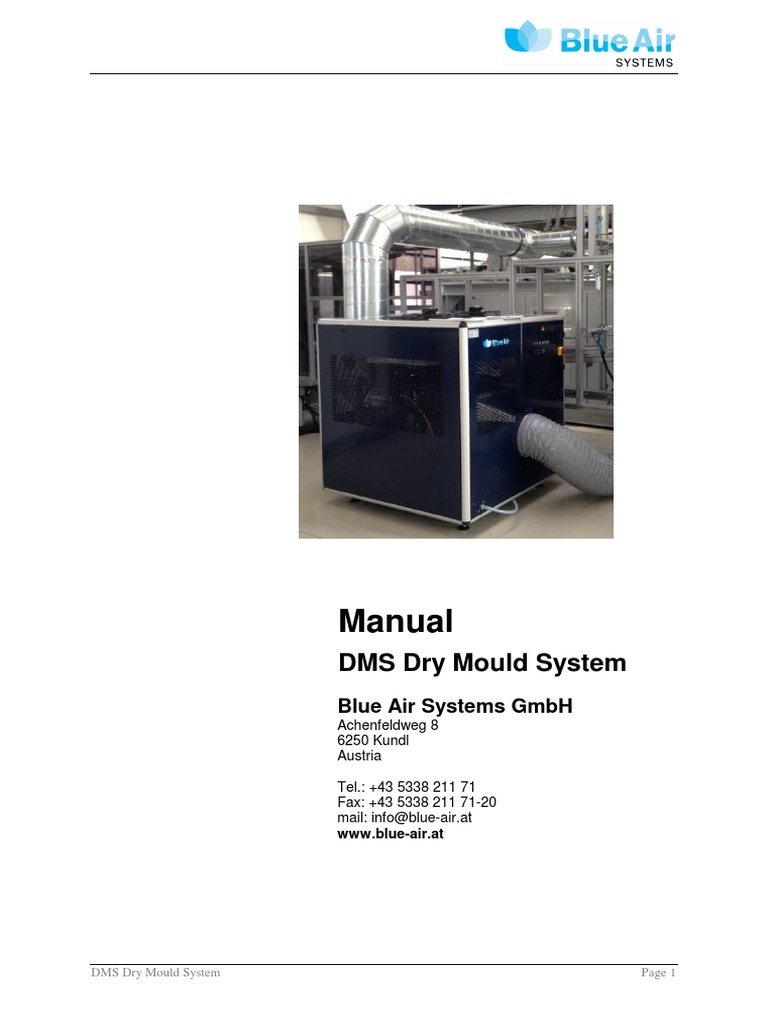 Manual: DMS Dry Mould System | PDF | Refrigeration | Gases
