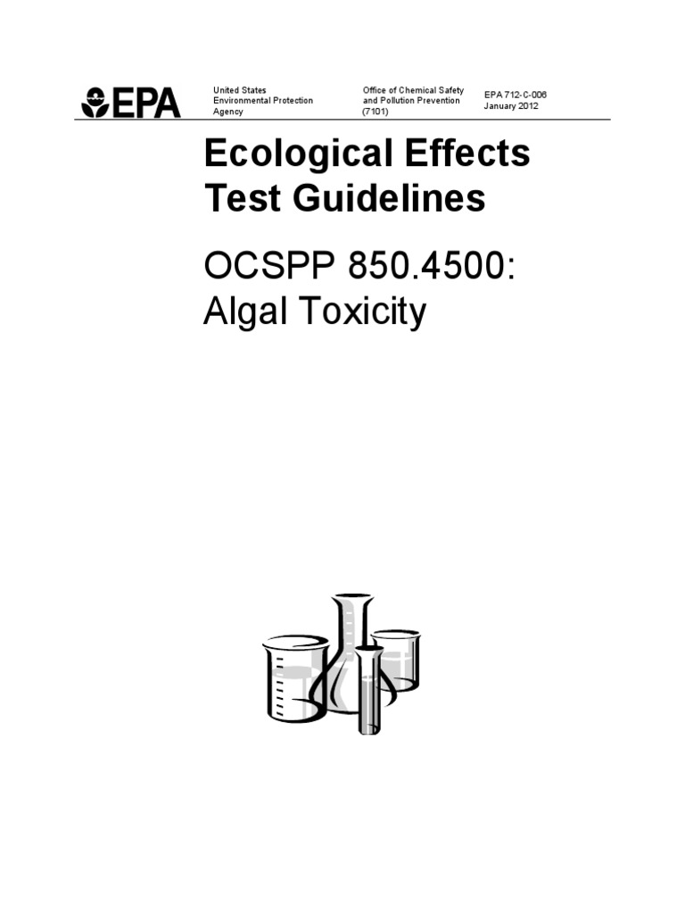 Ocspp 850.4500 2012 Dice Scenedesmus | PDF | United States ...
