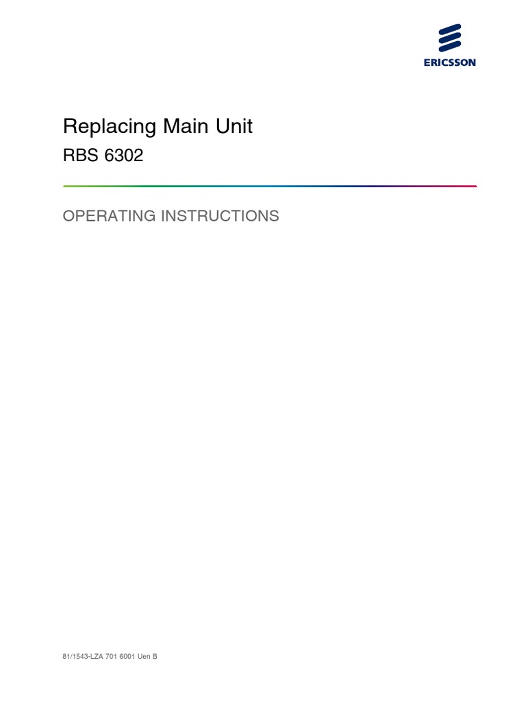 RBS6302 | PDF | Electrical Connector | Screw