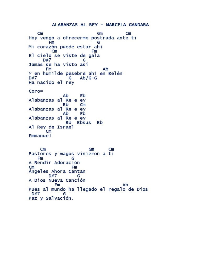 Alabanzas Al Rey | PDF
