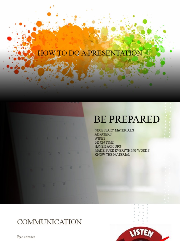 How To Do A Presentation | PDF | Self-Improvement | Religion & Spirituality