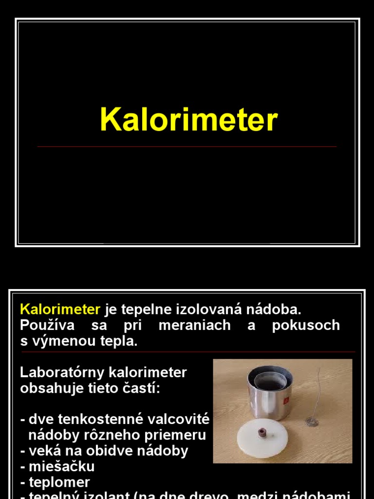 Kalorimeter 2 | PDF