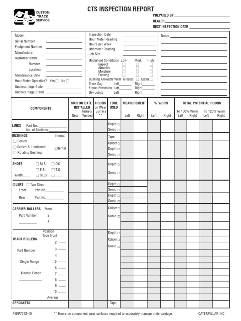 CTS Inspection Report | PDF | Vehicles | Mechanical Engineering