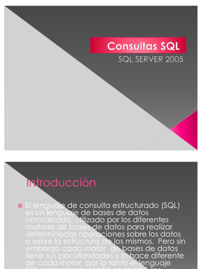Consultas Basicas en SQL Server 20051697 | PDF | SQL | Datos de computadora