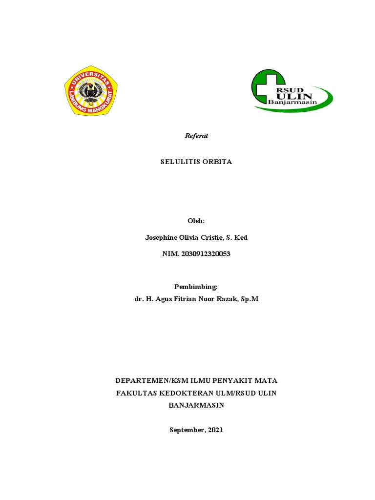 Referat Selulitis Orbita | PDF