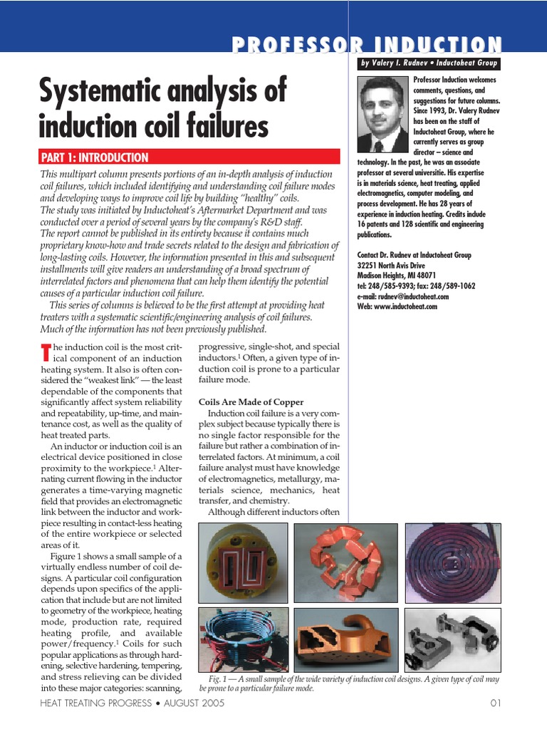 Induction Coil Failure Analysis | PDF | Inductor | Electromagnetism