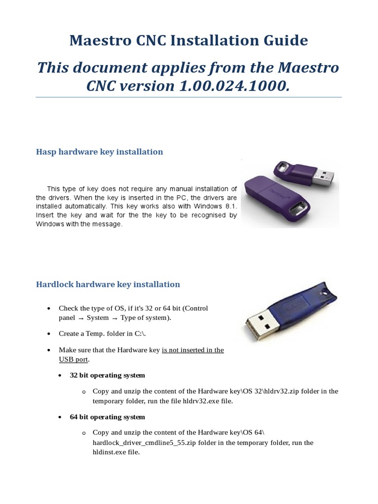 Maestro CNC Setup for Technicians | PDF | Installation (Computer Programs) | Computer File