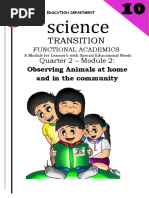 Science 4 Q2 Mod3 Body Structures of Animals v2 | PDF | Mimicry | Learning