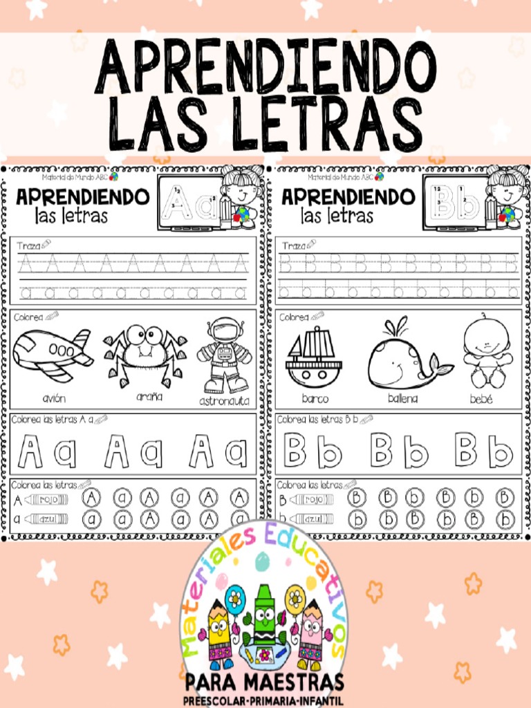Cuaderno Aprendiendo Las Letras Recopilado Por Materiales Educativos ...