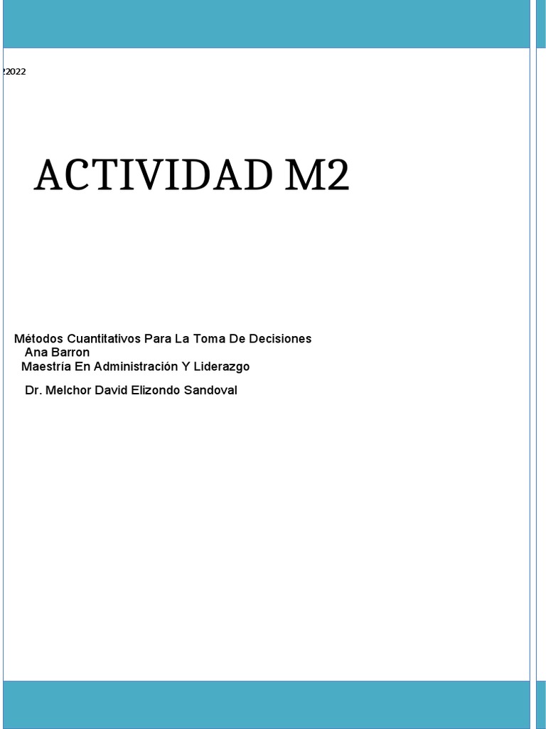 Actividad M2 | PDF | Nutrición | Dieta y nutrición