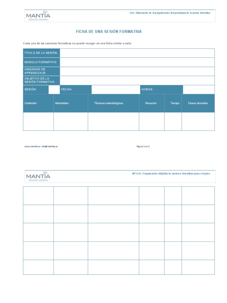 Ficha de Una Sesion Formativa Entregable 5 | PDF
