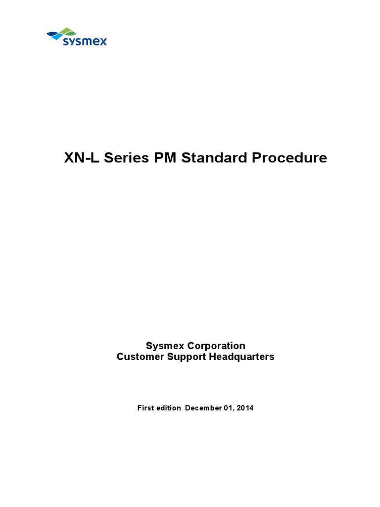 XN-L - Series - (MANTENIMIENTO PREVENTIVO) | PDF | Calibration ...