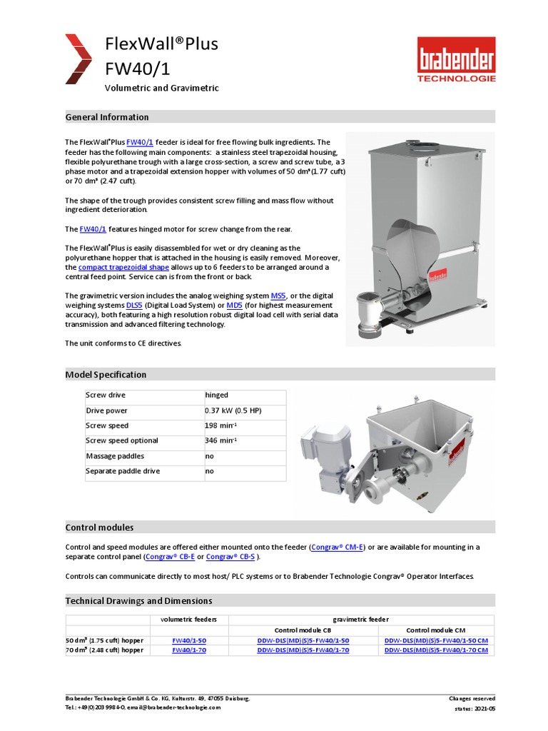 Flexwall®Plus Fw40/1: Volumetric and Gravimetric | PDF | Density ...