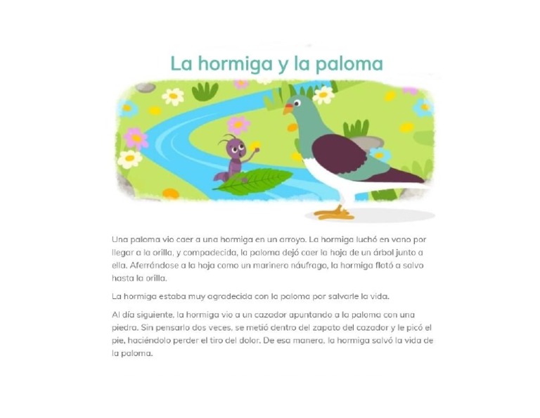 La Hormiga y La Paloma | PDF