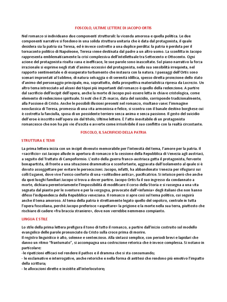 Foscolo | PDF