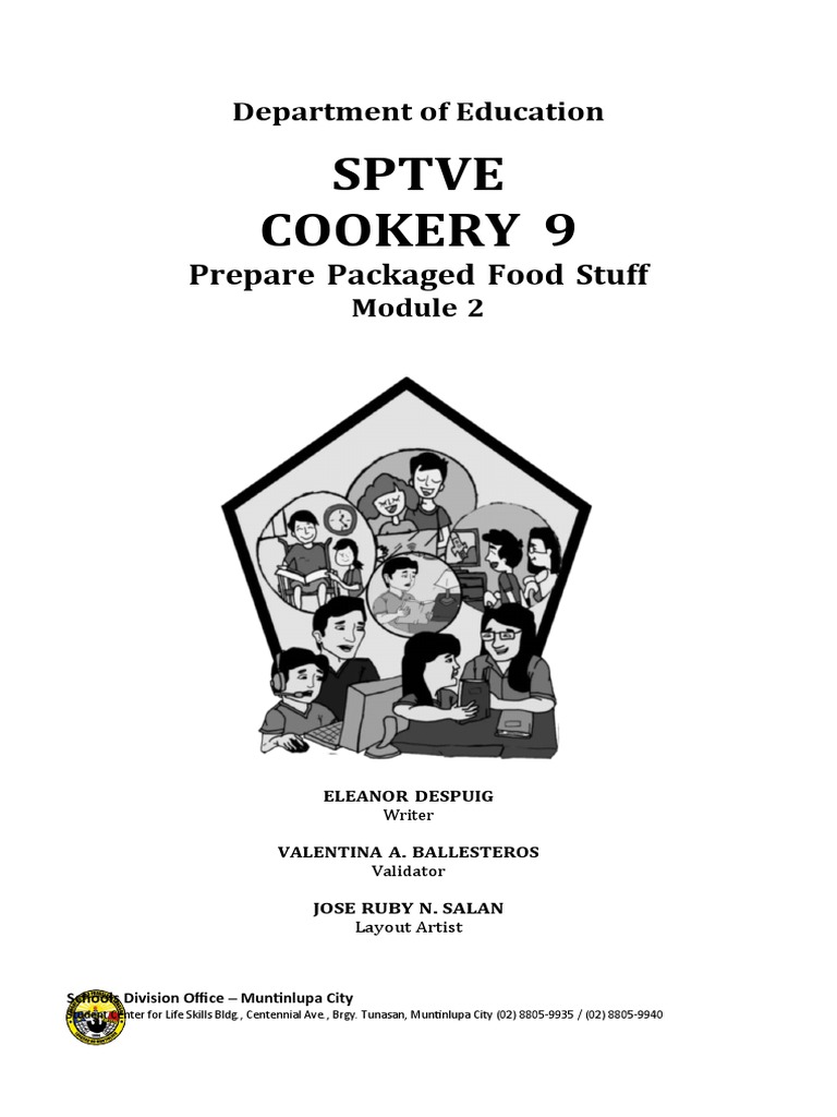 Sptve Cookery 9: Prepare Packaged Food Stuff | PDF | Packaging And ...