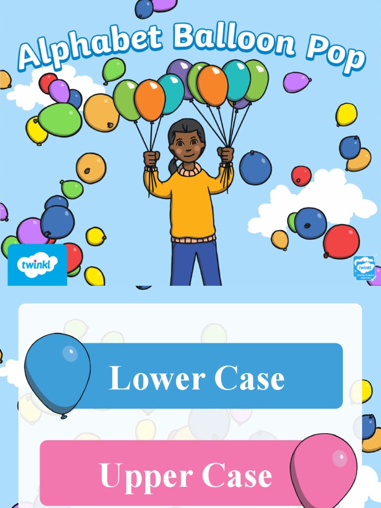 Balloon Pop Game Alphabet | PDF