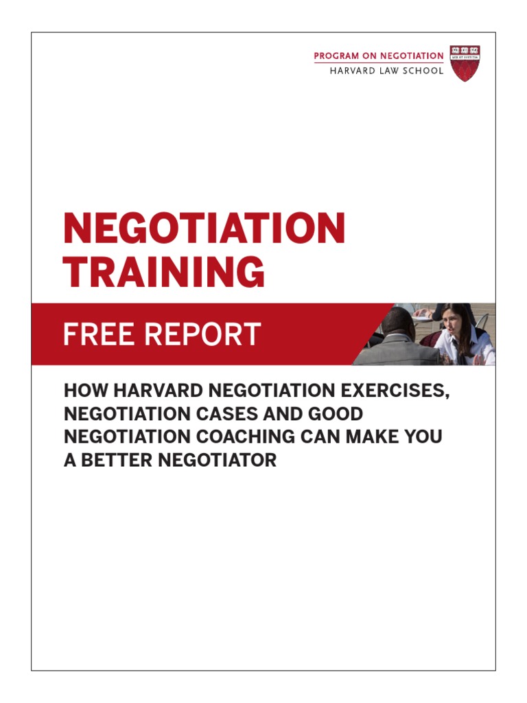Negotiation Training: Free Report | PDF | Negotiation | Simulation