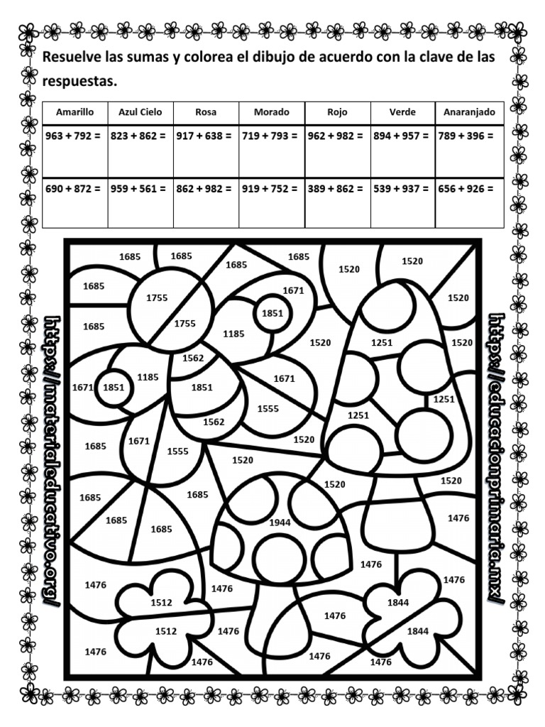 Resuelve Colorea Primavera 5 y 6 To MEEP | PDF | Los símbolos | Diseño ...