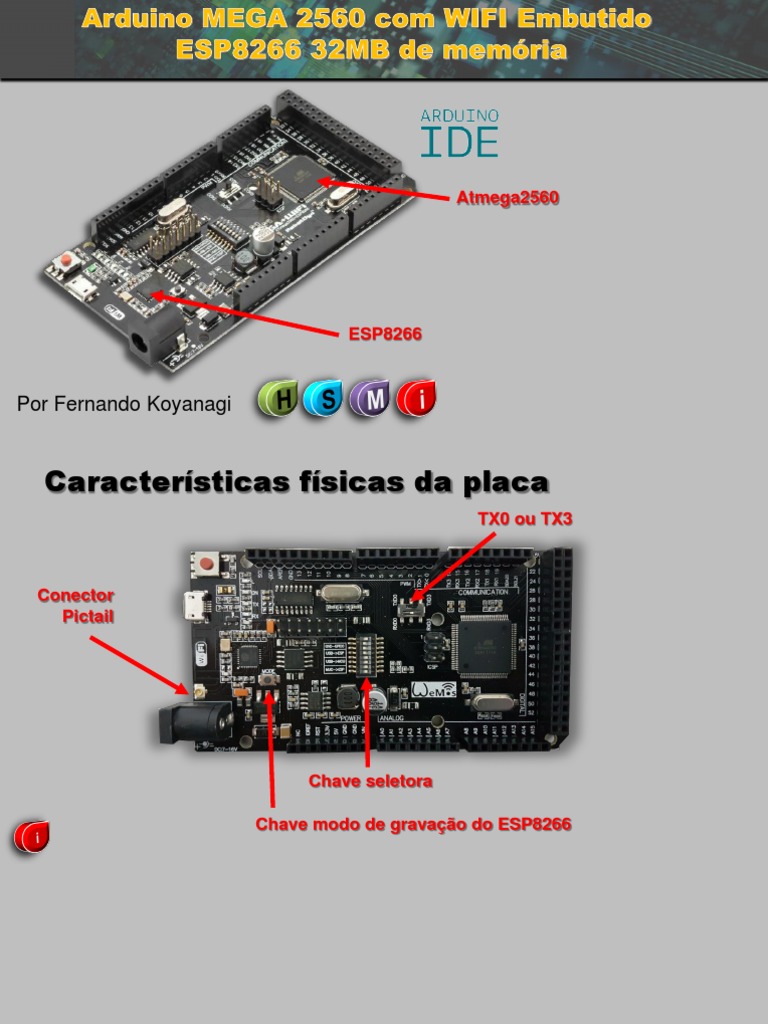 Arduino Mega ESP8266 Wifi Integrado | Download grátis PDF ...