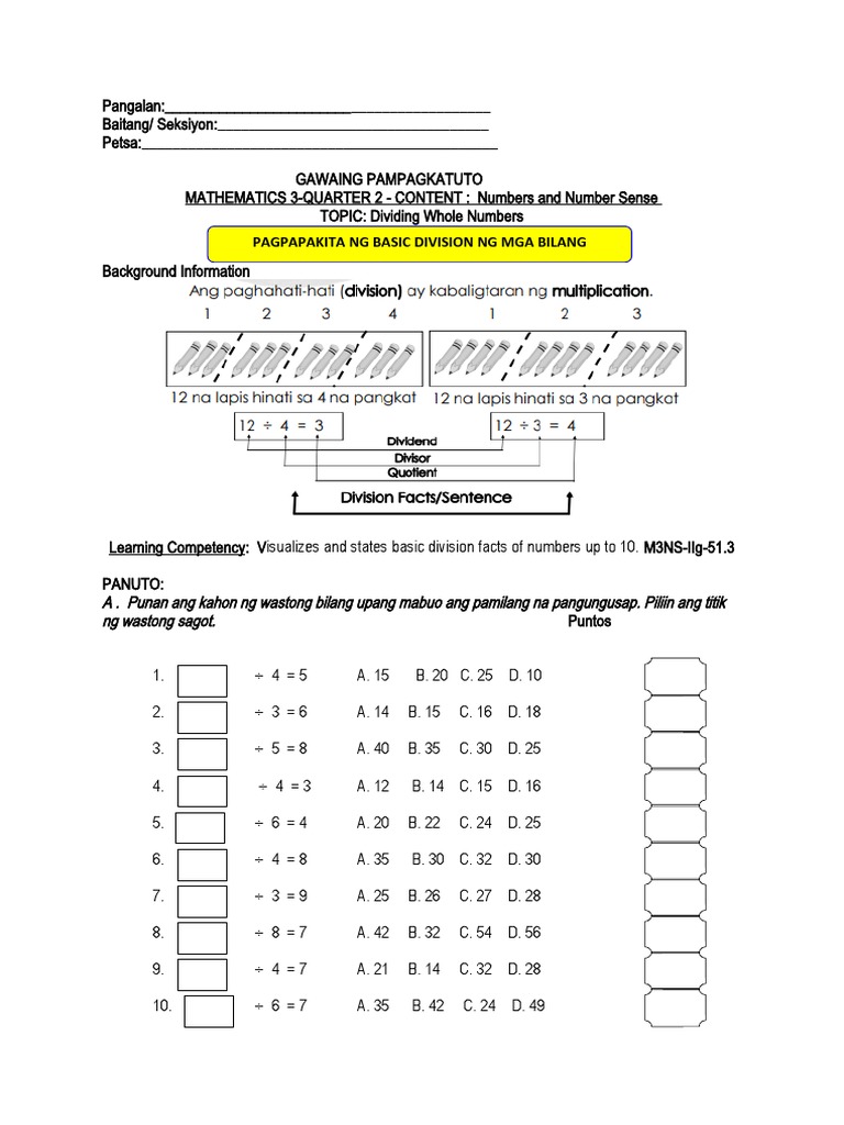 Learning Activity Sheet | PDF