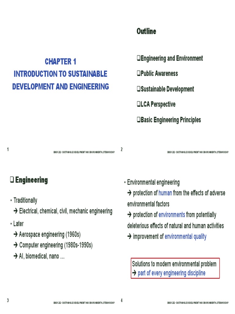 Sustainable Engineering Principles Overview | PDF | Sustainability ...