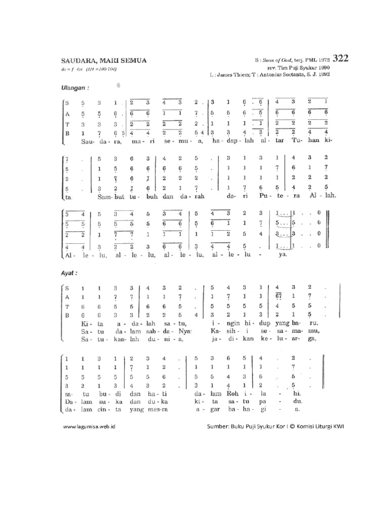 Teks Lagu Kor | PDF