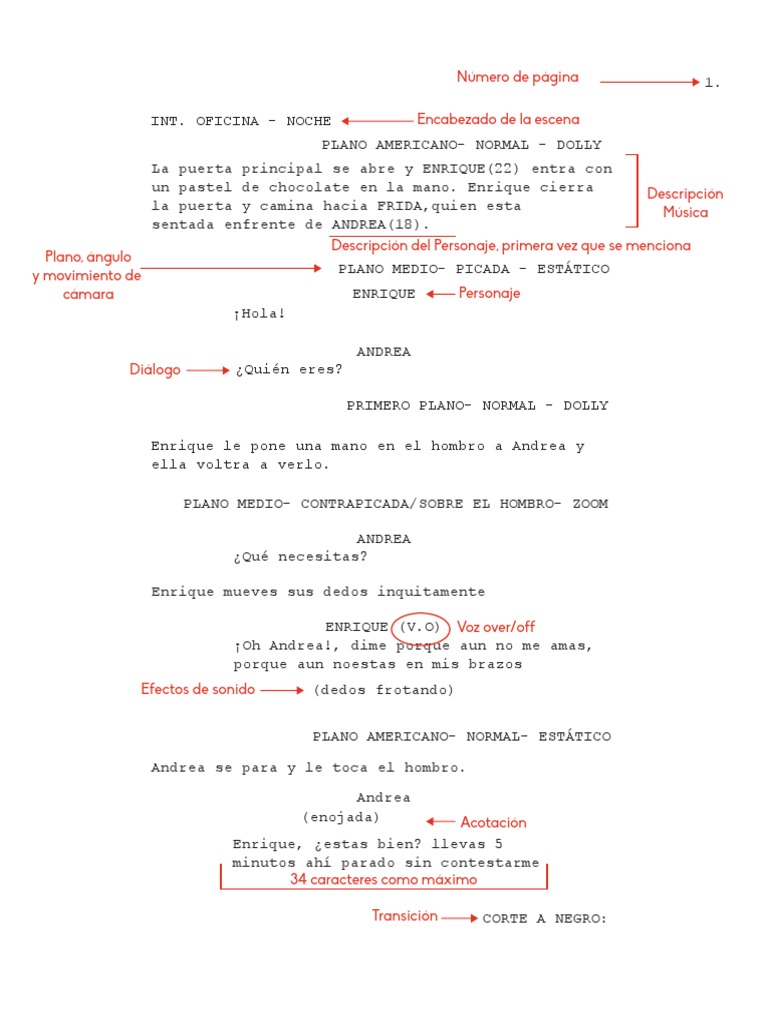Guía Completa de Como Escribir Un Guion | PDF