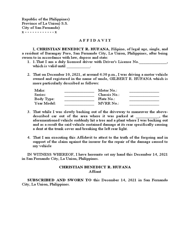 Affidavit - CBRH | PDF