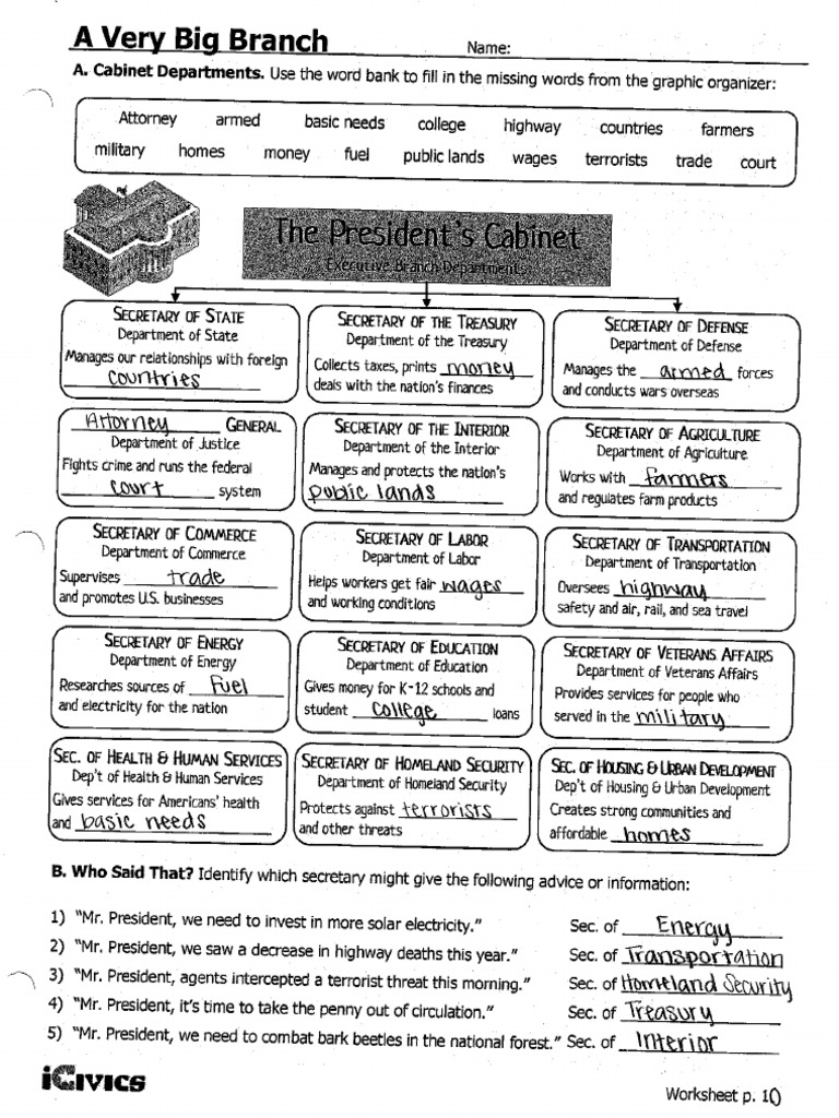 Answer Key Pages 10 and 11 | PDF