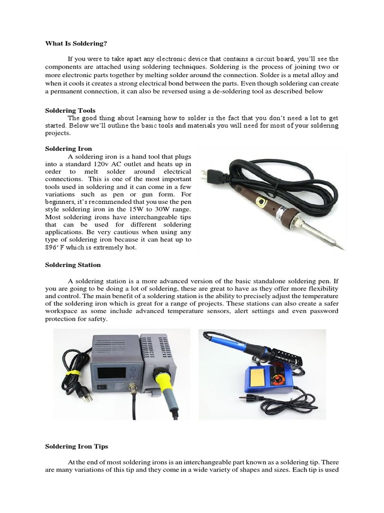 Basic Soldering | PDF | Soldering | Solder