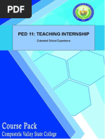 Teaching Internship Portfolio | PDF | Teachers | Learning