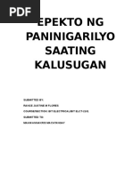 Epekto NG Masamang Bisyo | PDF