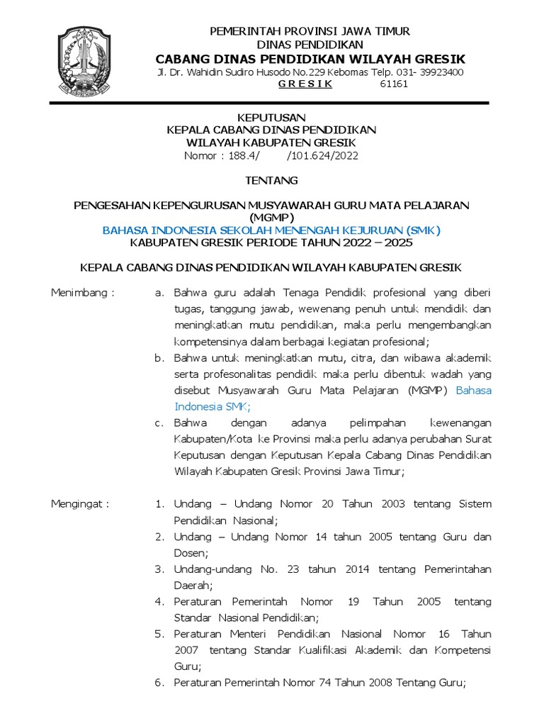 SK Draft Final | PDF | Karier & Perkembangan