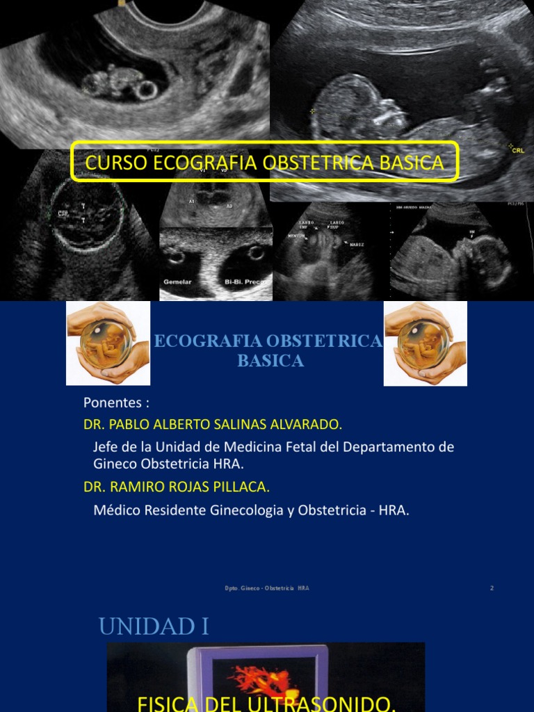 ECOGRAFIA OBSTETRICA Curso | PDF | Ultrasonido | Ultrasonido médico