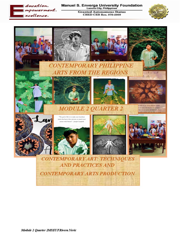 Module 2 - Lesson 5 - Contemporary Arts | PDF