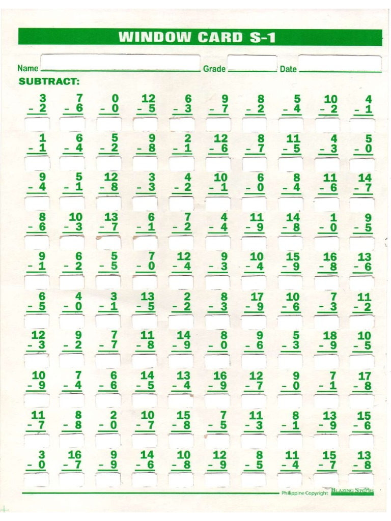 S-1 Card | PDF