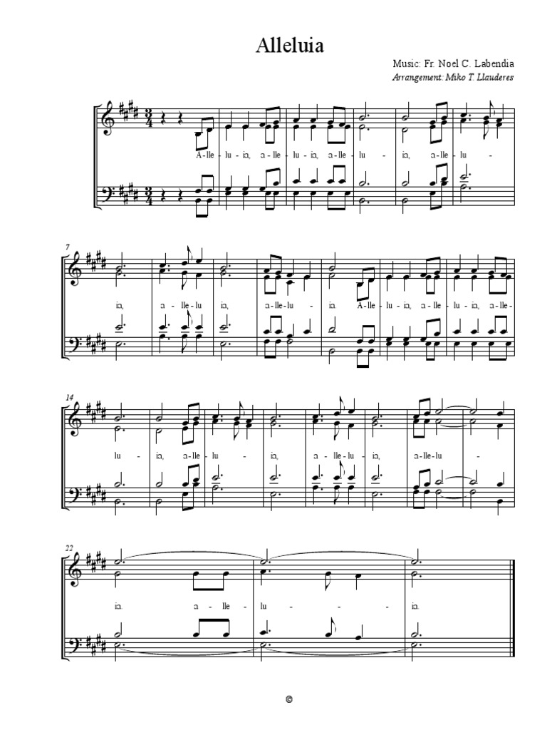 Alleluia | PDF