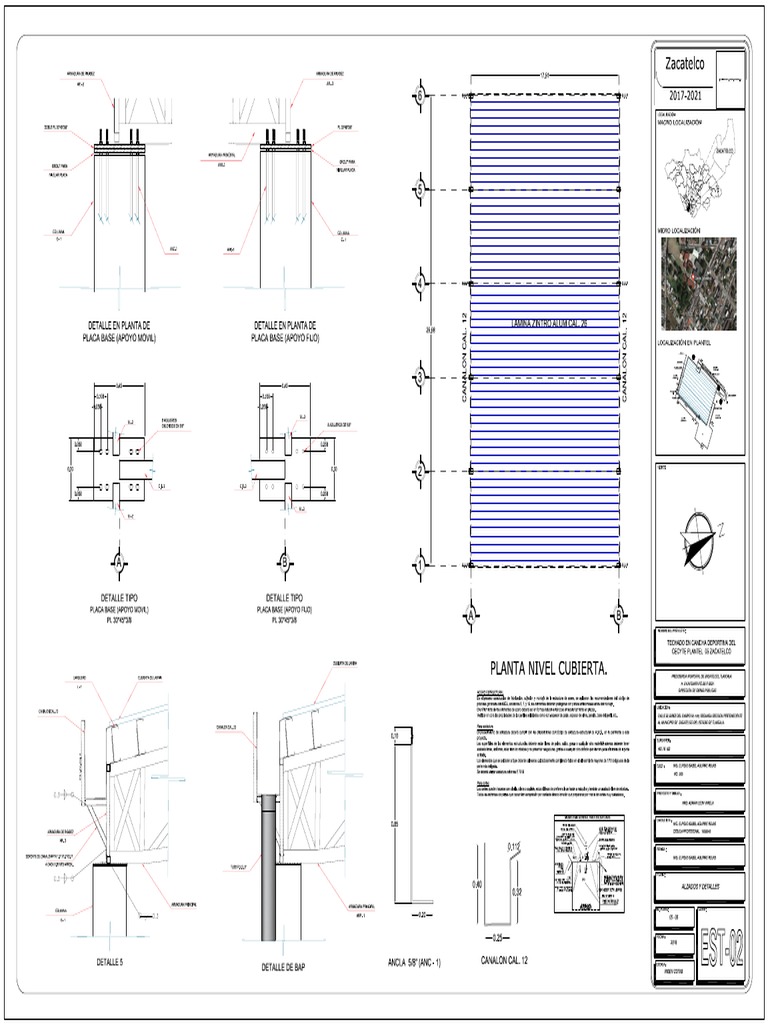 Techumbre de Cancha ALZADOS-DETALLES | PDF