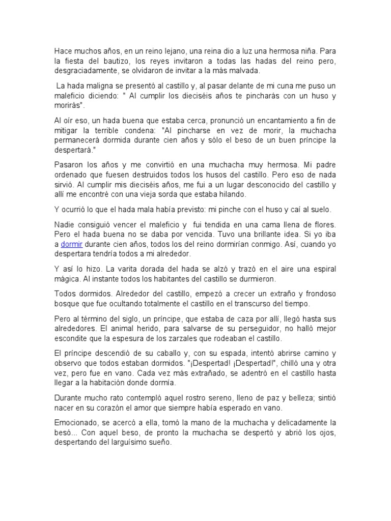 La Bella Durmiente | PDF | Bella Durmiente