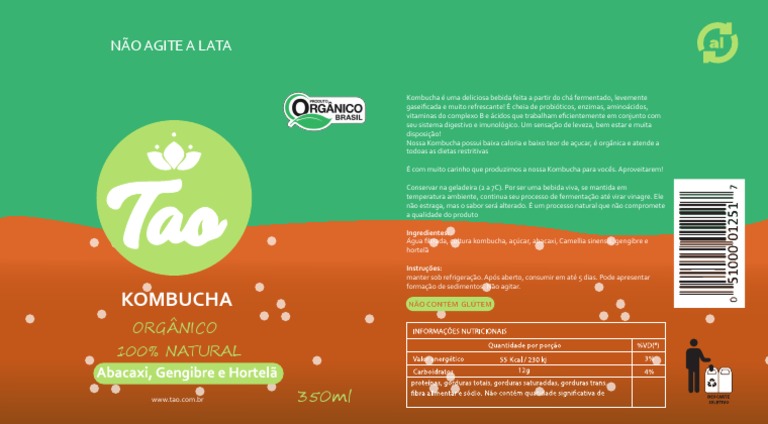 Rotulo Kombucha | PDF