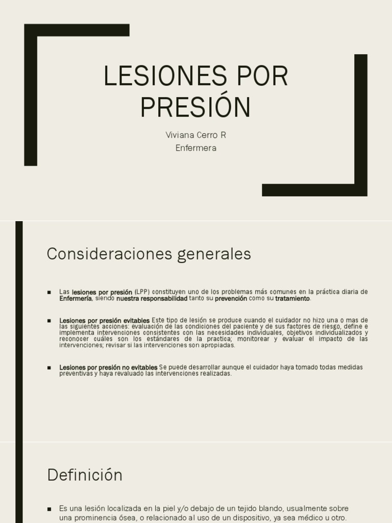 Lesiones Por Presion | PDF | Herida | Piel