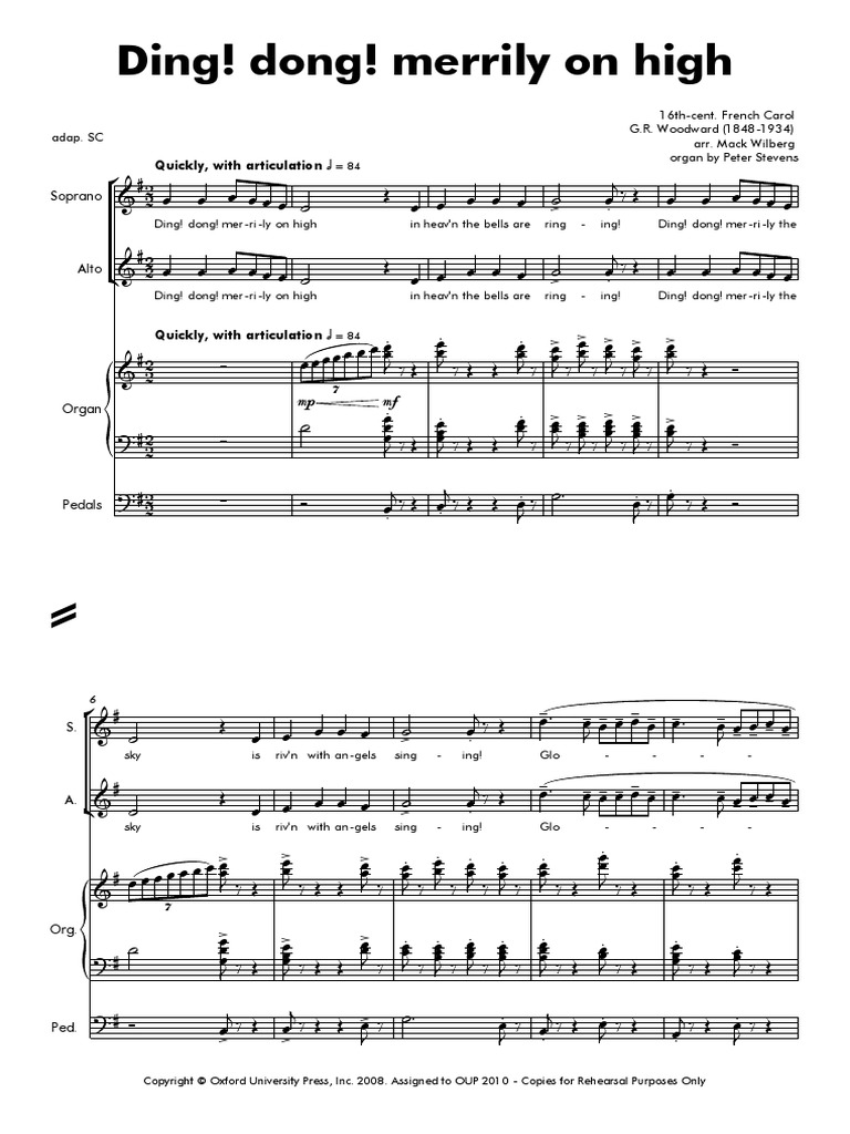 Ding Dong Merrily On High | PDF