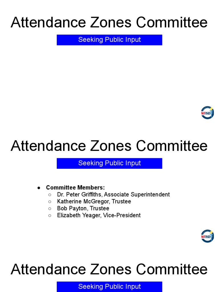 Attendance Zone Public Meetings | PDF