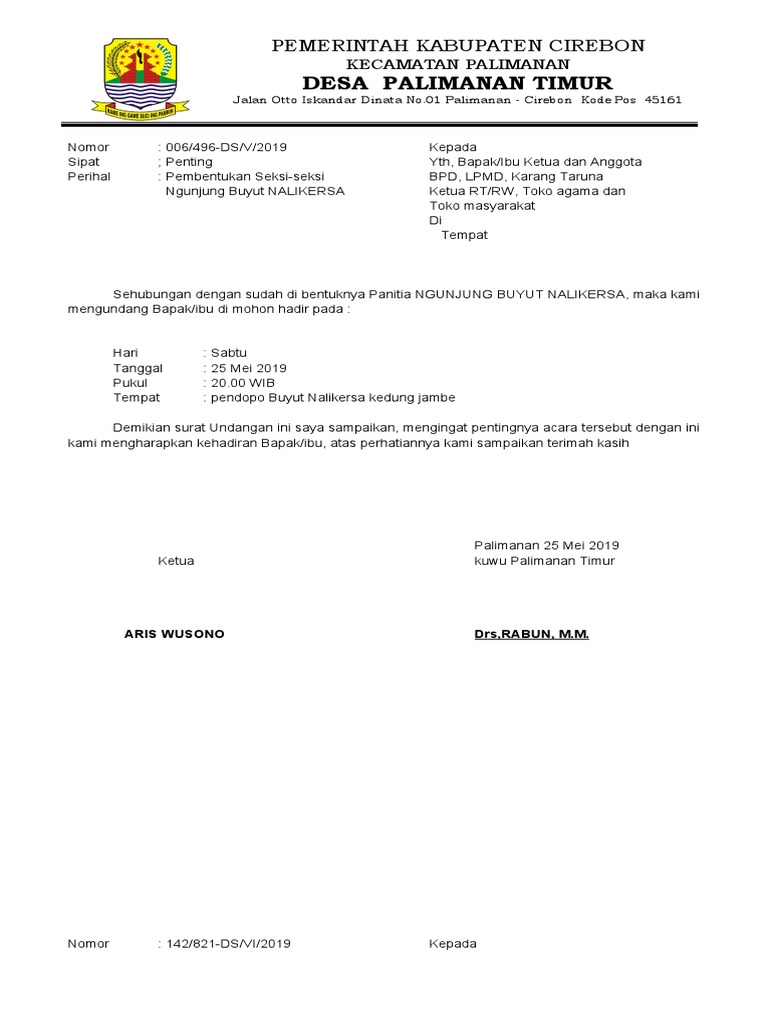 Surat Keluar 3 | PDF