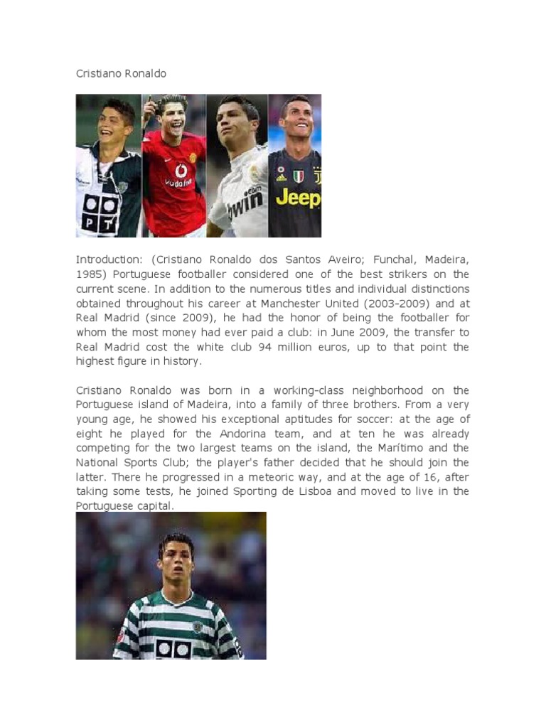 Cristiano Ronaldo | PDF | Association Football | Association Football Clubs