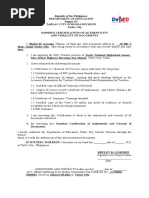 Annex C Checklist for DepEd Applicants | PDF | Authentication ...