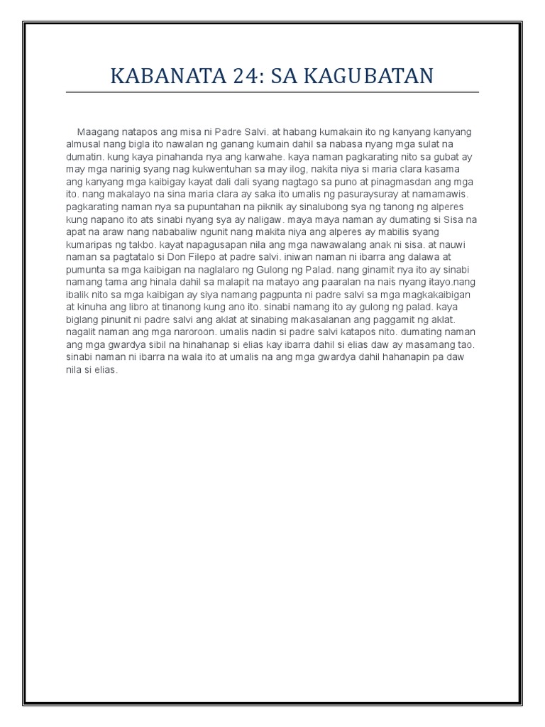 Kabanata 24 | PDF