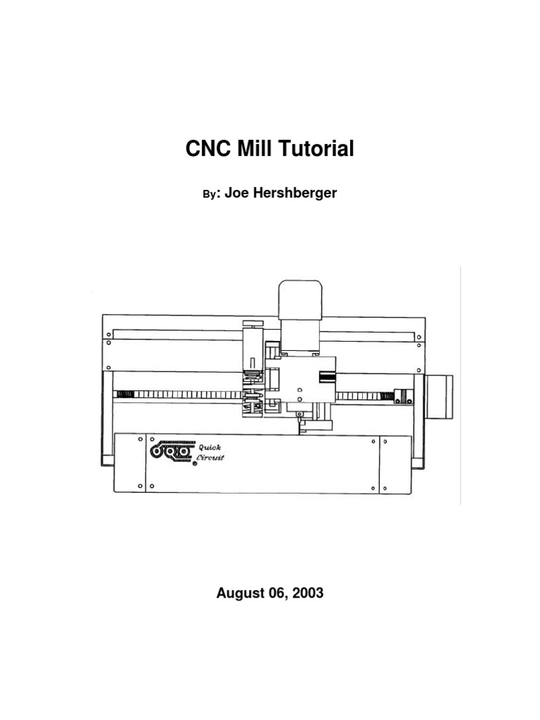 CNC Mill Tutorial | PDF | Numerical Control | Machining