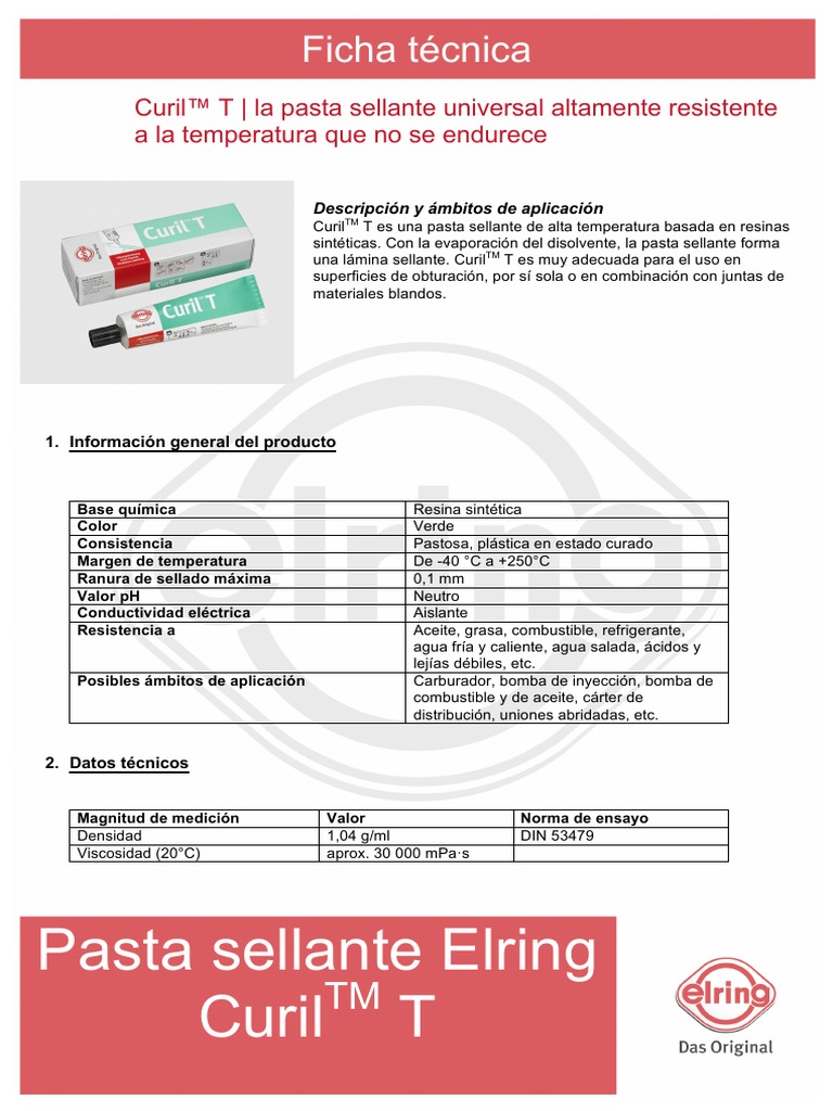 SELLANTE Curil T | PDF | Agua | Petróleo